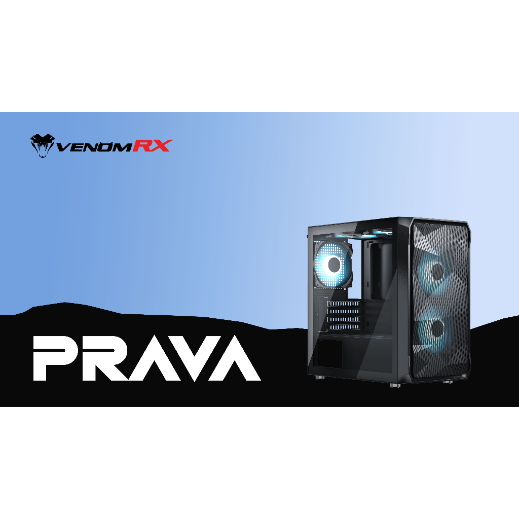 Jual VenomRX Prava Free 2 Fan RGB mATX Gaming Case Komputer Gaming ...