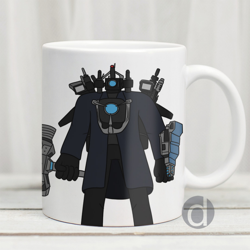 Jual Mug Gelas Desain Titan Cameraman Skibidi Toilet | Shopee Indonesia
