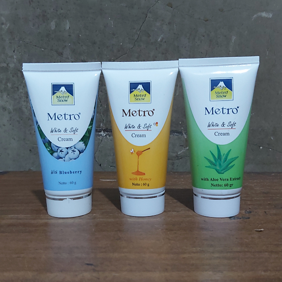 Jual Metro Snow White and Soft Cream Kemasan Tube 60 gram 1 PCS : Biru ...