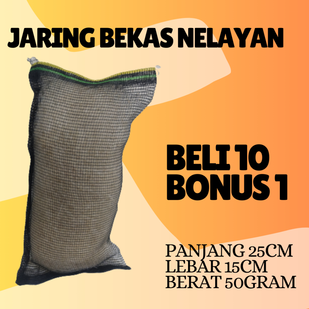 Jual jaring bekas nelayan media filter kolam ikan hias koi japmat busa ...