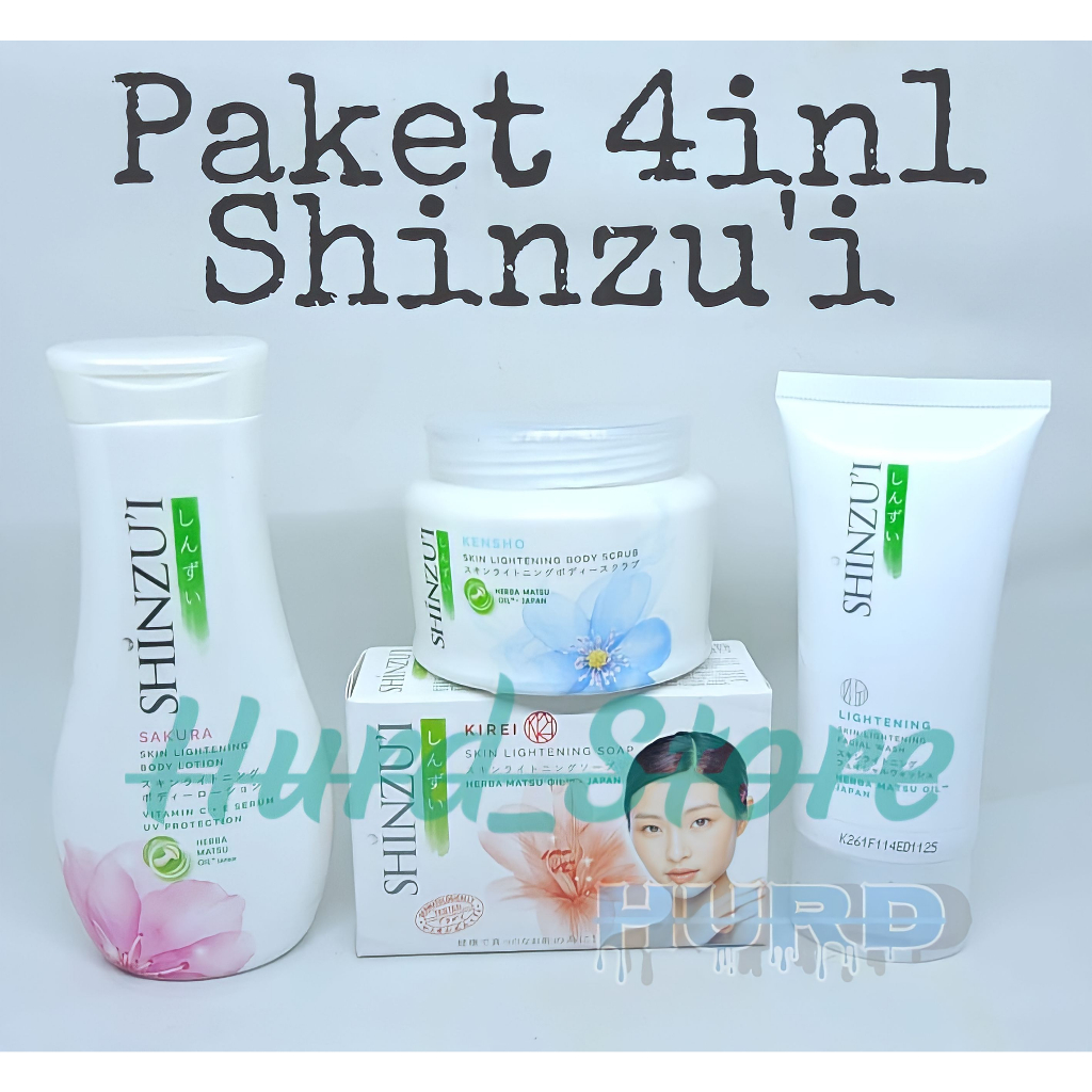 Jual Paket 4in1 SHINZUI - Facial Foam Shinzui 40ml - Body Lotion Shinzui 100ml - Sabun Batang ...