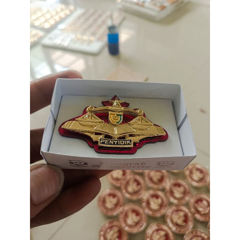 Jual brevet wing pin penyidik pm polisi militer dasar mika | Shopee ...