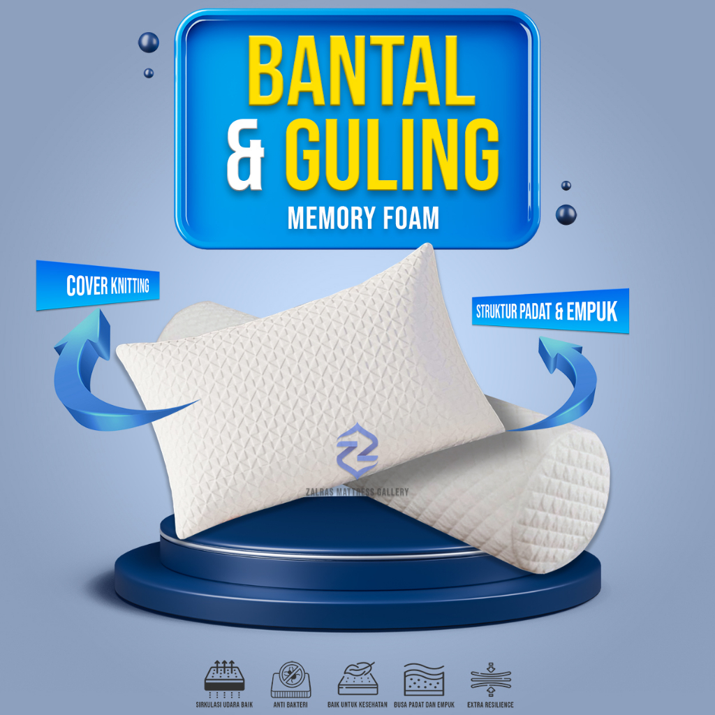 Jual Bantal Guling Tidur Premium Memory Foam | Shopee Indonesia