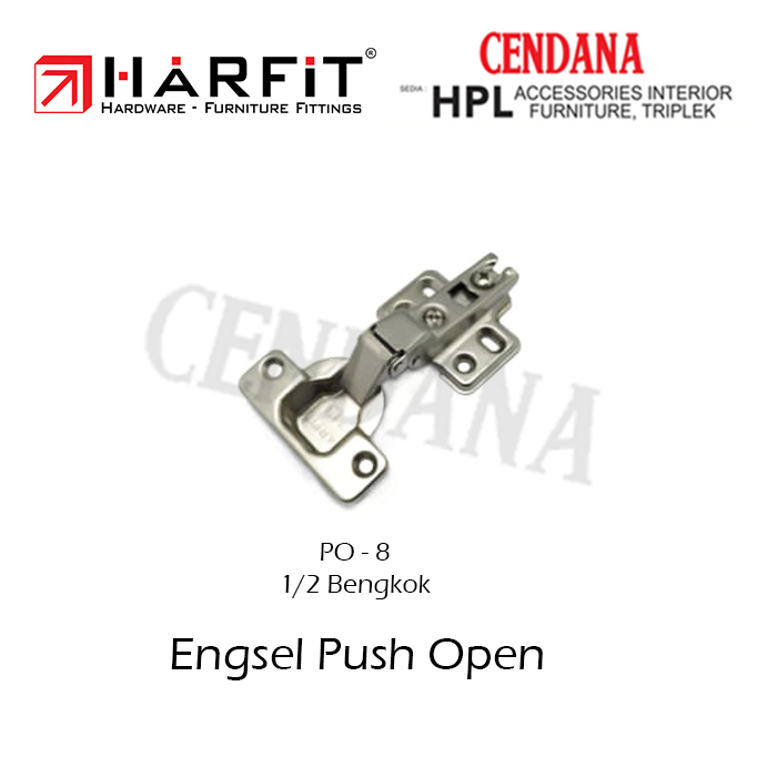 Jual Engsel Push Open Harfit 1/2 Bengkok | Shopee Indonesia
