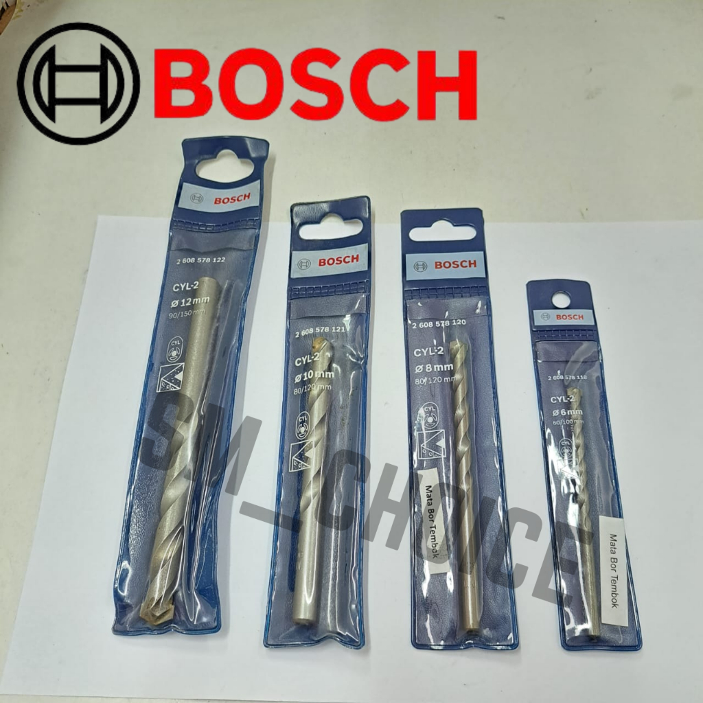Jual BOSCH MATA BOR BETON 6 8 10 12 MM CYL-2 BOSCH MATA BOR TEMBOK ...