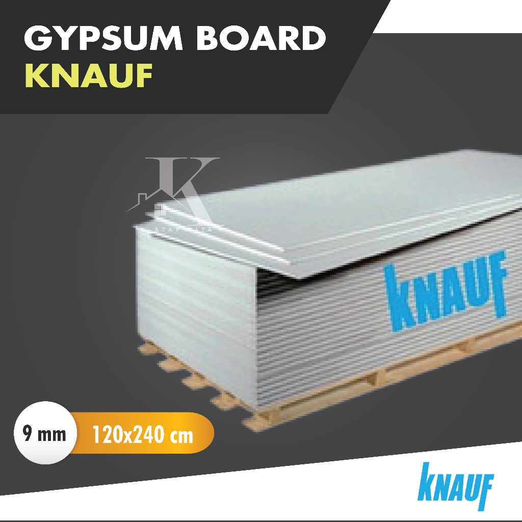 Jual Gypsum Knauf 9 mm / Gipsum Knauf / Papan Board / Papan Gypsum ...