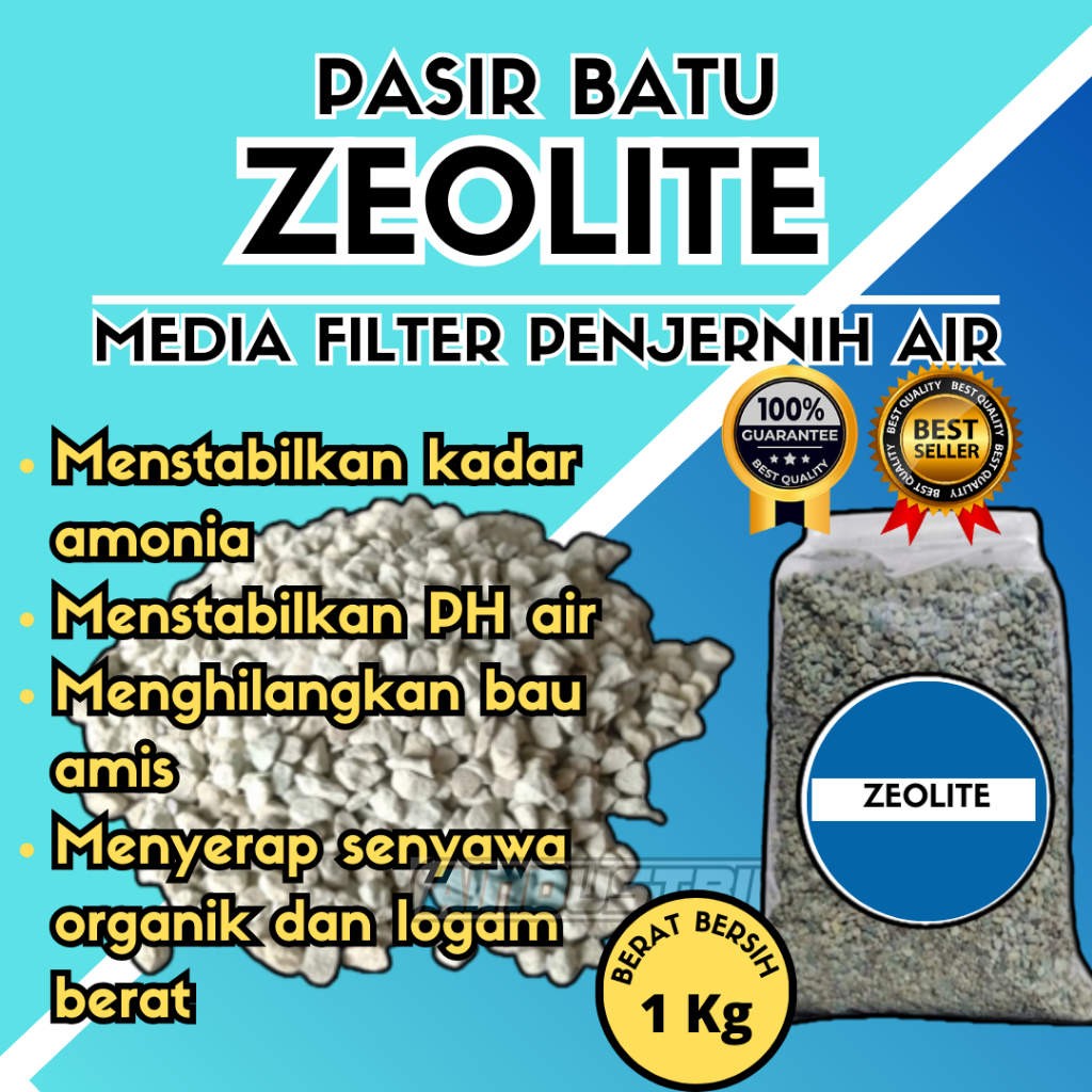 Jual Pasir Zeolite 1Kg Media Penjernihan Air Sumur PDAM Gunung Serap ...