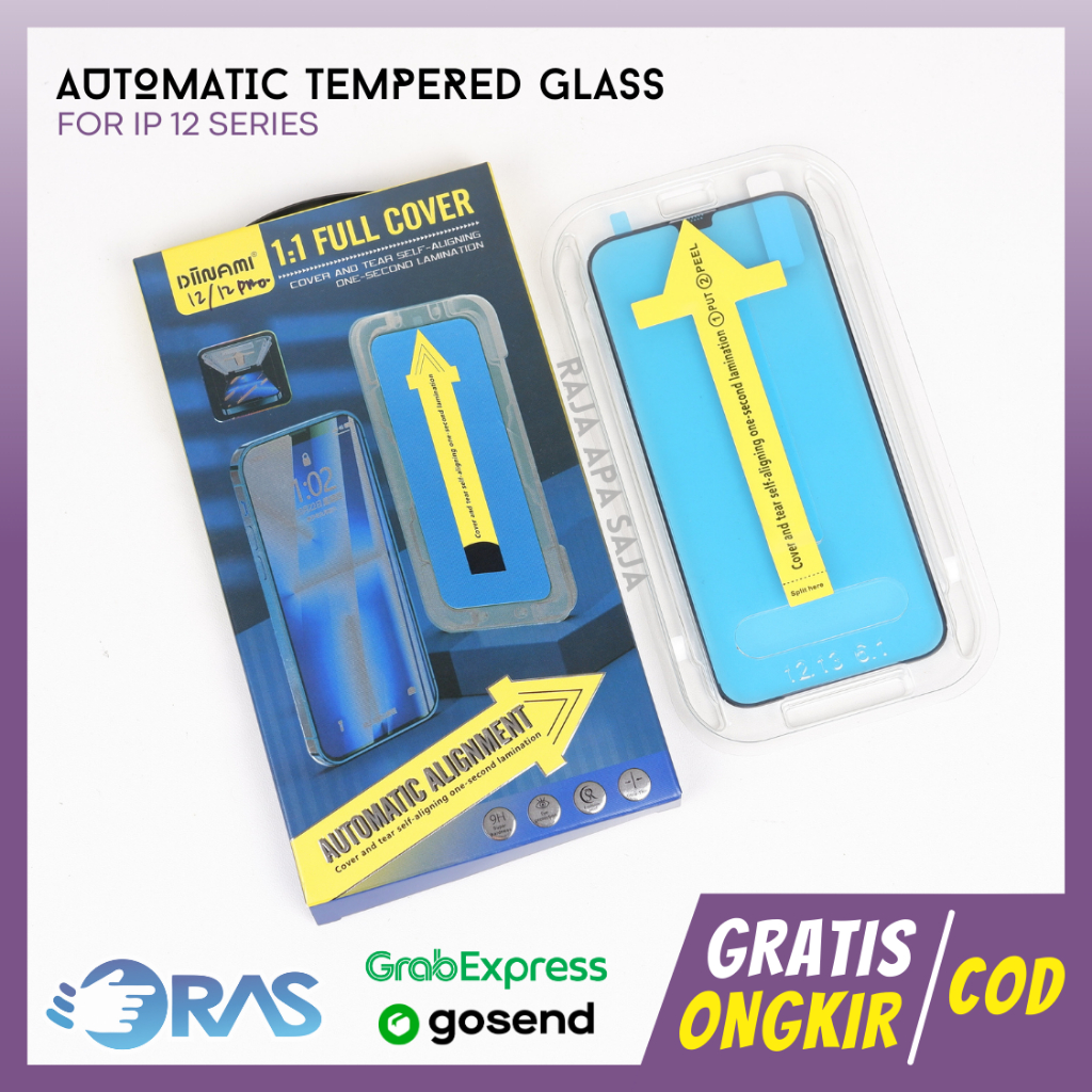 Jual Tempered Glass Anti Gagal For 12 Pro Max Mini Superfit Otomatis ...