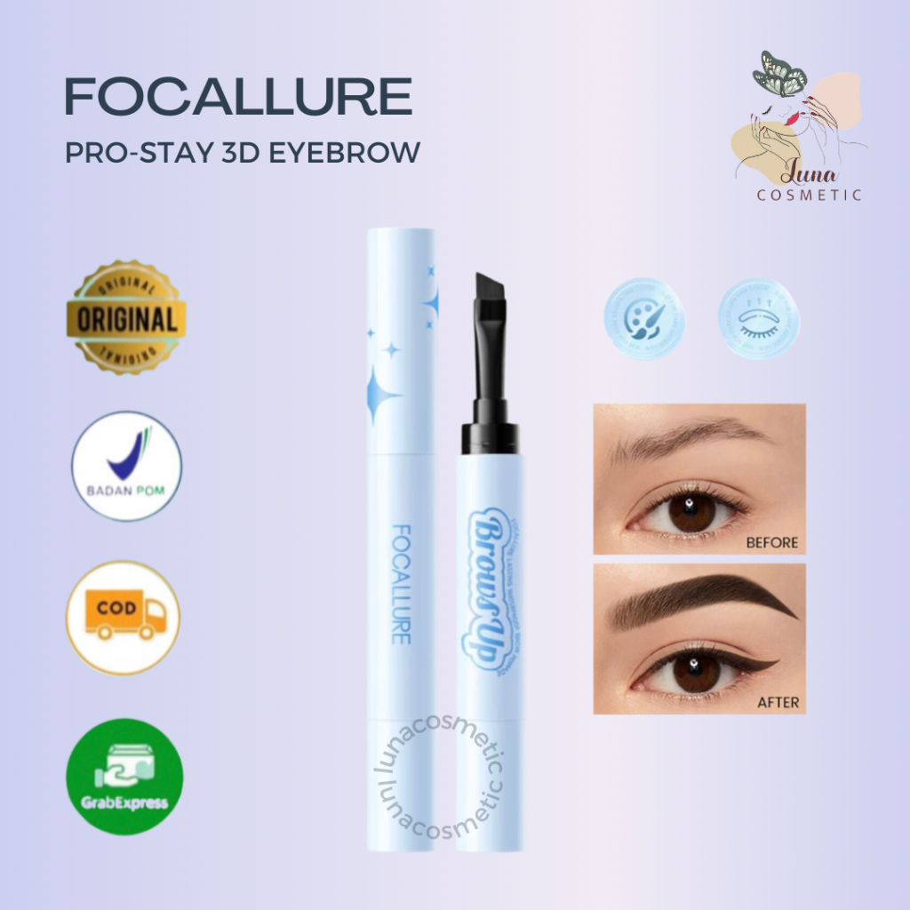 Jual FOCALLURE Pro-stay 3D Eyebrow Cream Brow Pomade | Shopee Indonesia