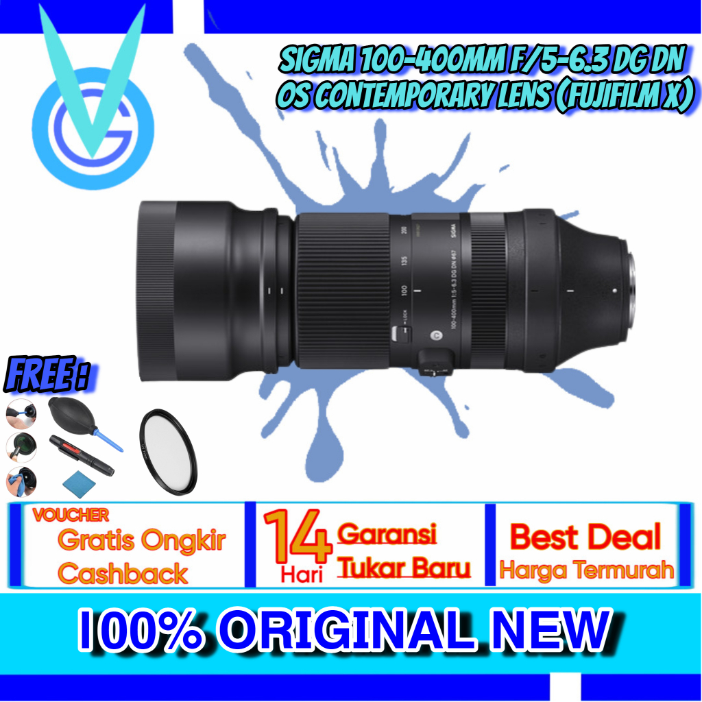 Jual Lensa Sigma 100-400mm f/5-6.3 DG DN OS Contemporary Lens (FUJIFILM ...