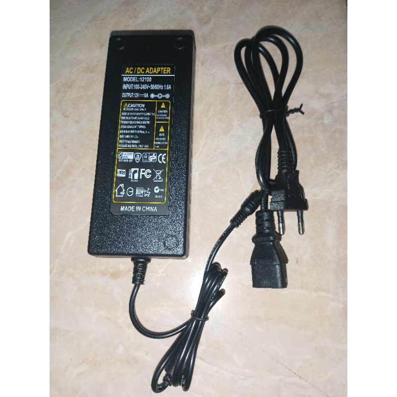Jual Adaptor 12 Volt DC 10 Ampere 12V DC 10A | Shopee Indonesia