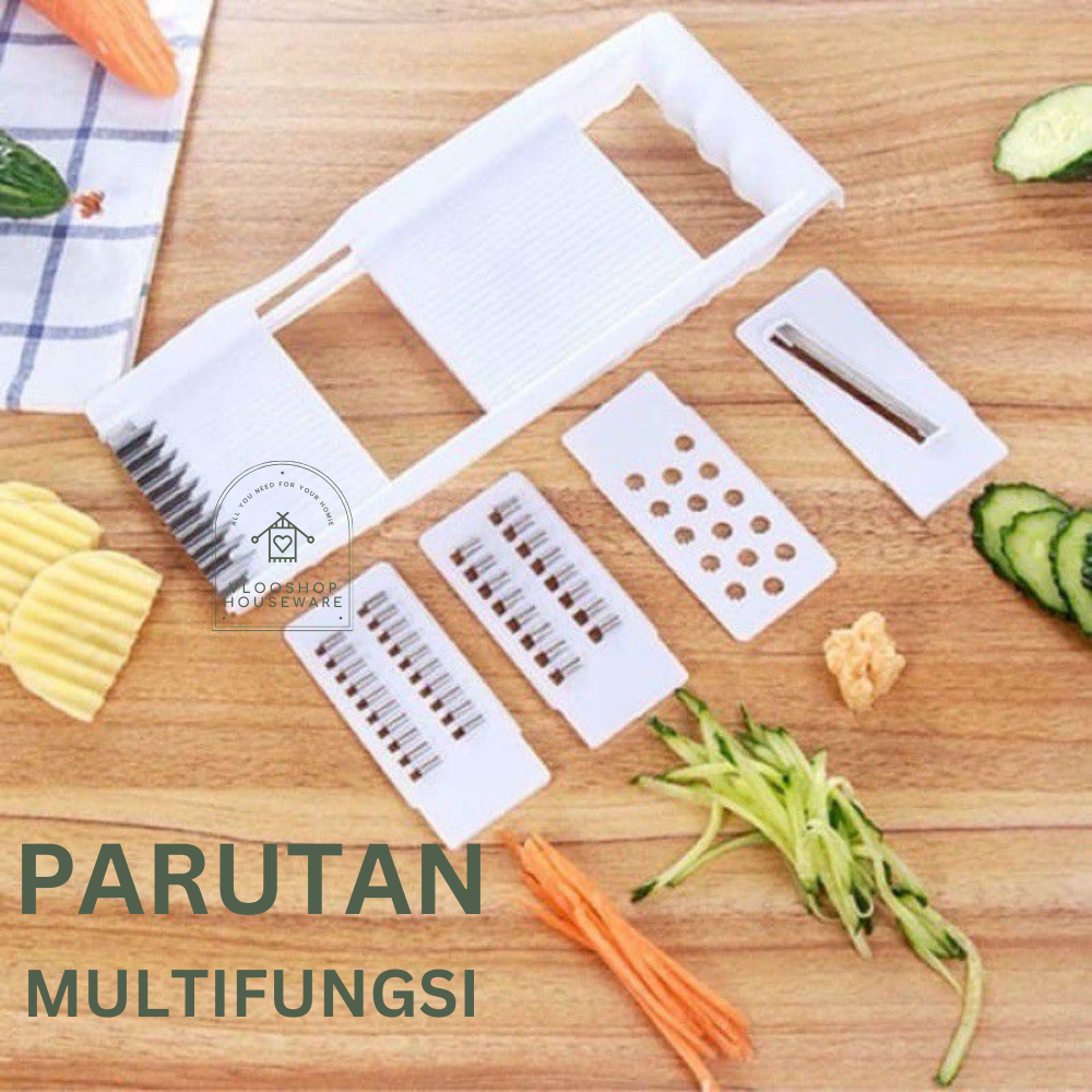 Jual PARUTAN SERBAGUNA 4in 1 / ALAT PENGIRIS GARNISH BUAH SAYUR WORTEL ...