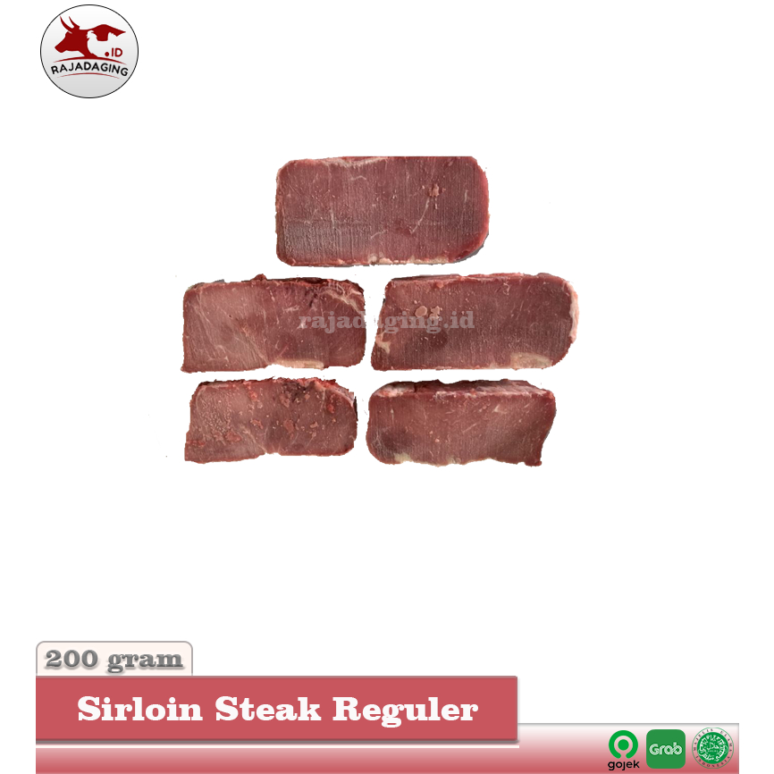 Jual Daging Steak Sirloin Reguler | Daging Steak Grade Reguler 180gram ...