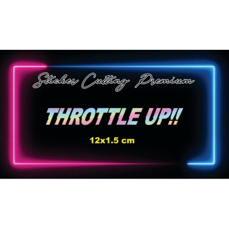 Jual stiker THROTTLE UP!! | Shopee Indonesia