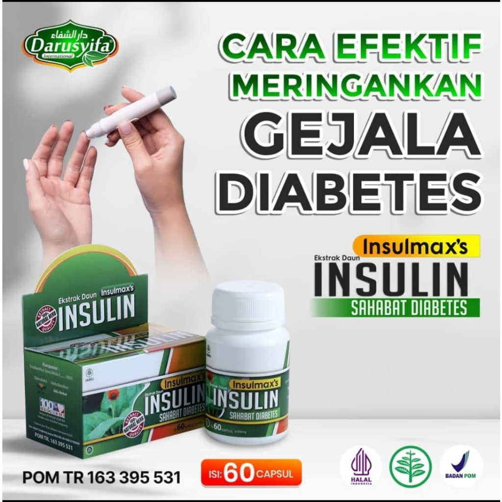 Jual YACONFIT dulu INSULMAX 60 Kapsul Daun Insulin Darusyifa | Herbal ...