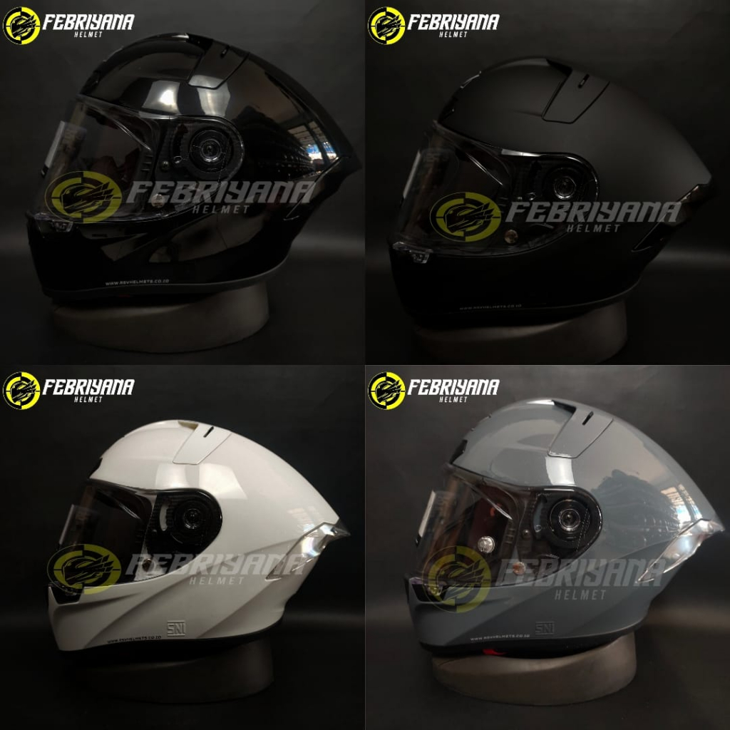 Jual HELM FULLFACE RSV FFS21 SOLID BLACK DOFF | RSV FFS21 SOLID ...