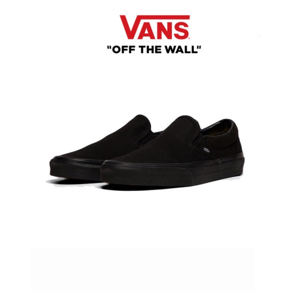 Jual Vans Slip On All Black Classic Original | Shopee Indonesia