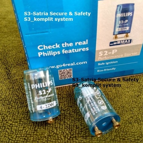 Jual Starter S2 /S10 Philips / Starter TL 18W / 36W Starter Lampu 4-22W /65W Philips | Shopee ...