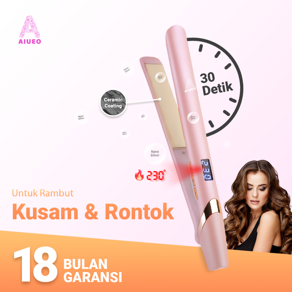 Jual Catokan AIUEO Dioda | Alat Catok Rambut 3in1 Curly - Hair ...