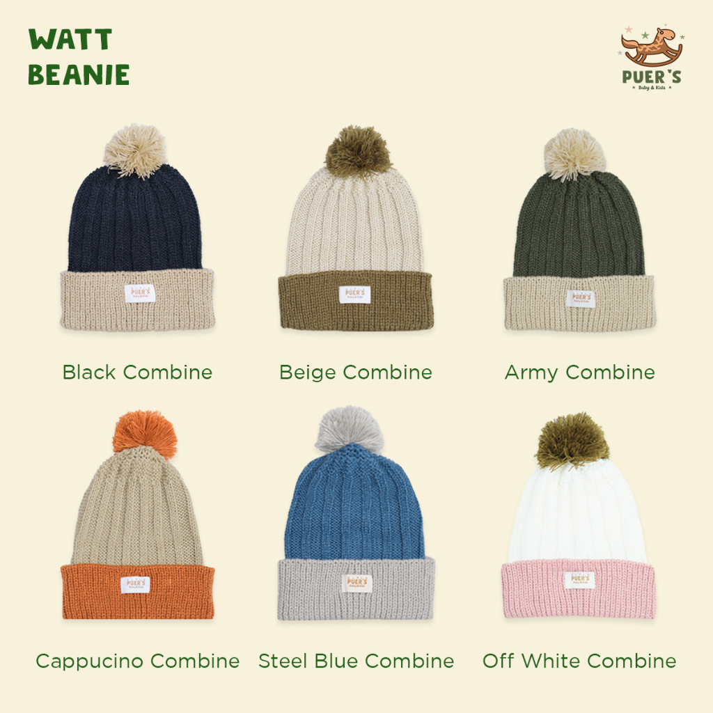 Jual BEANIE BAYI PUER'S WATT BEANIE COMBINE ( TOPI BAYI/ TOPI ANAK ...