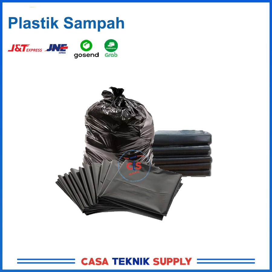 Jual KANTONG PLASTIK SAMPAH HITAM TEBAL TRASH BAG JUMBO ANTI BOCOR | Shopee Indonesia