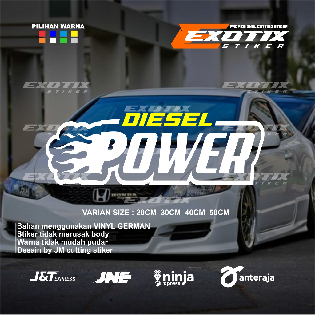 Jual Stiker sticker kaca diesel power stiker kaca mobil stiker truk ... Jual Stiker sticker kaca diesel power stiker kaca mobil stiker truk ...