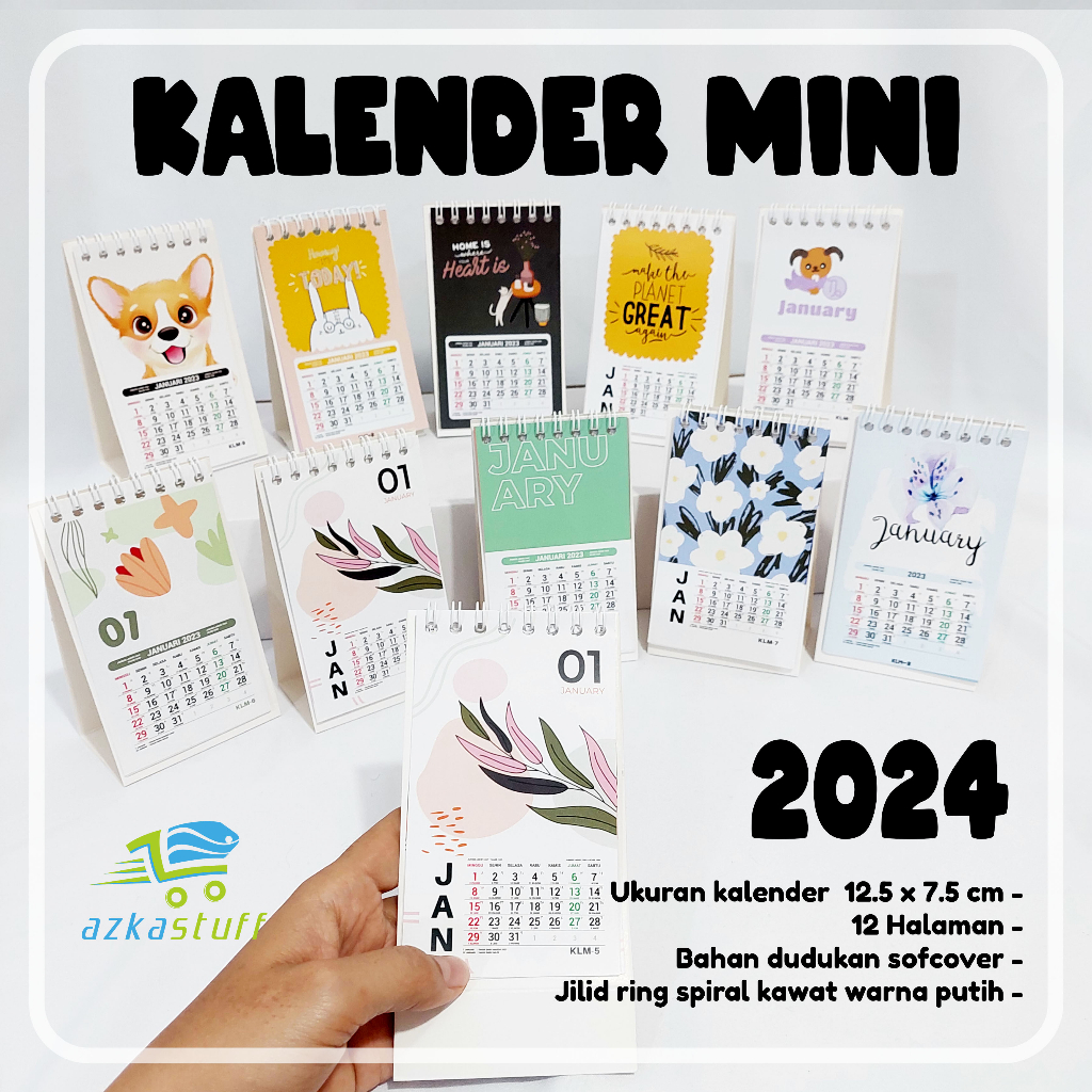 Jual Kalender Meja Mini - kalender 2024 aesthetic | Shopee Indonesia