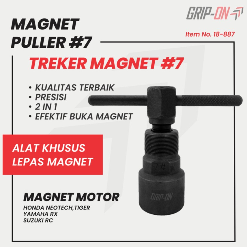 Jual GRIP ON Magnet Puller #7 Treker Tracker No 7 Sepeda Motor | Shopee ...