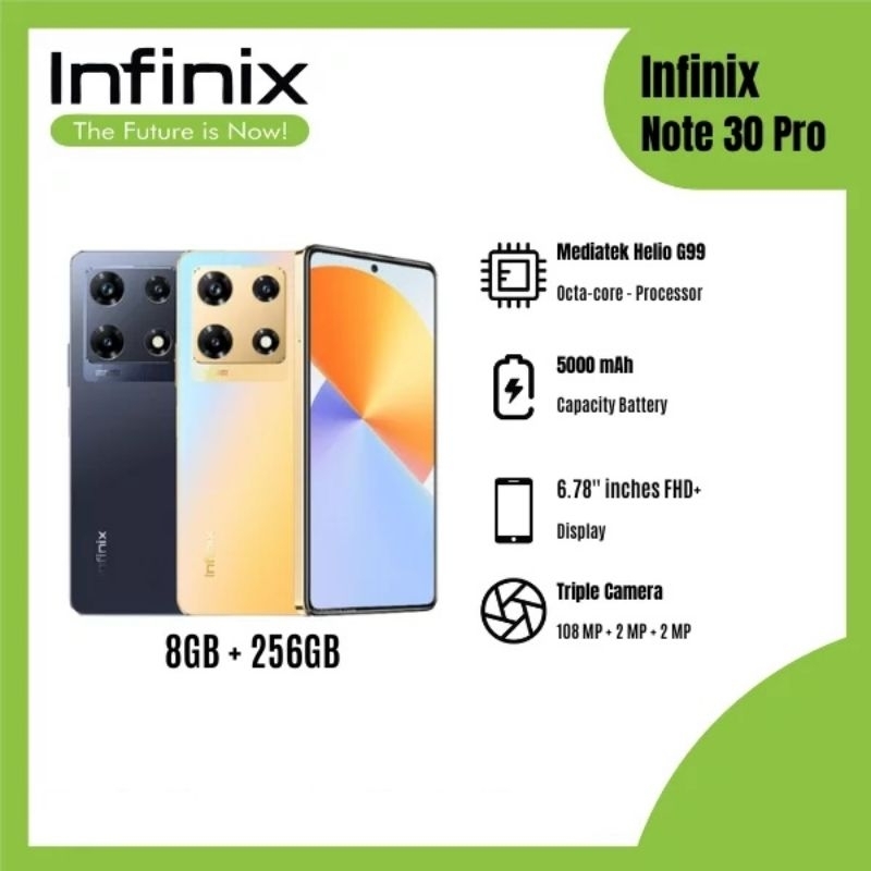 Jual Infinix Note 30 Pro 8/256GB - 68 Watt Thunder Charge - Helio G99 ...