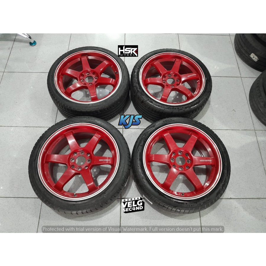 Jual VELG TE37 R17X7,5 8X100/114 RED + PHI 215 40 R17 | Shopee Indonesia