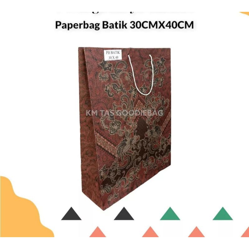 Jual PaperBag Batik Size XXL 30X40 Harga Satuan | Shopee Indonesia