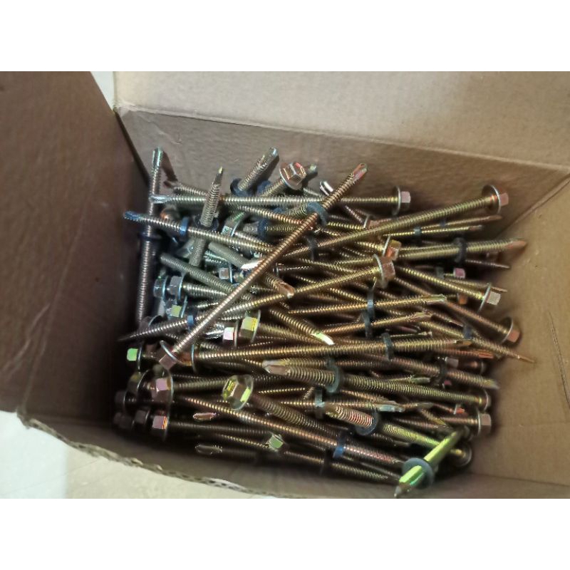 Jual baut skrup sekrup roofing 10 cm /12 x 100mm/pcs | Shopee Indonesia