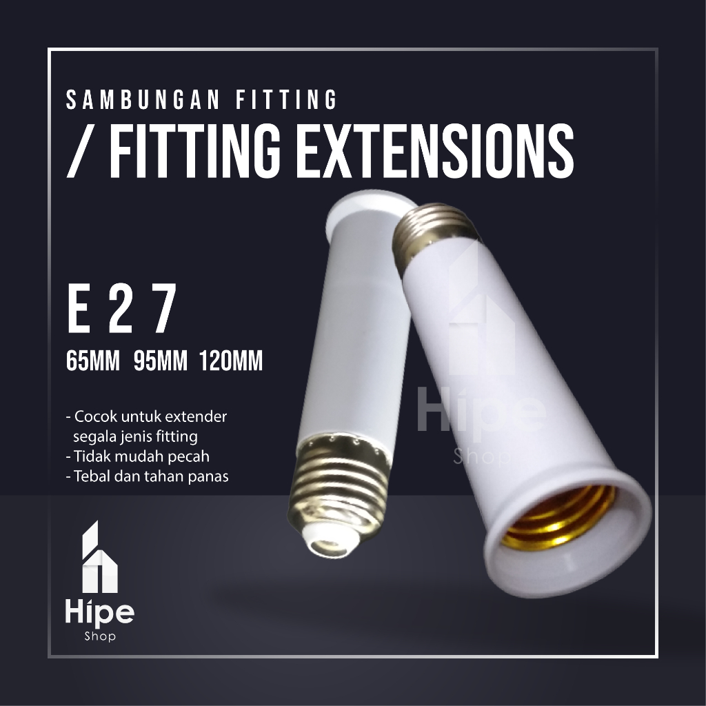 Jual Fitting Sambungan Lampu E27 / Soket Socket Pemanjang Dudukan ...