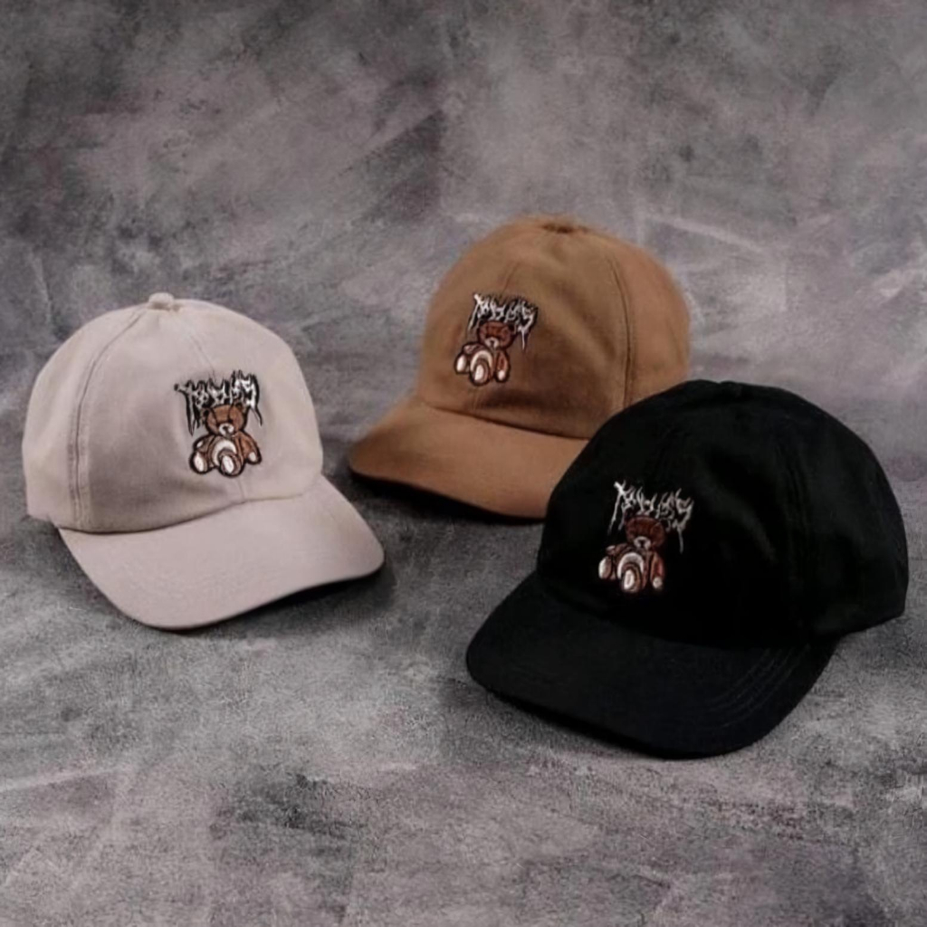 Jual Topi Pria Baseball Caps Distro Bordir Teddy Bear Stylish | Shopee ...