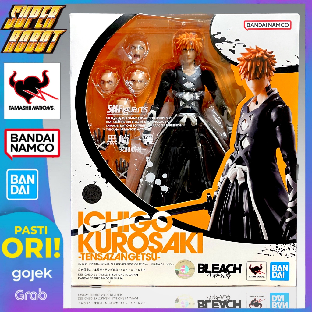 Jual 𝗕𝗔𝗡𝗗𝗔𝗜 SHF Ichigo Kurosaki Bankai Tensazangetsu - Bleach ...