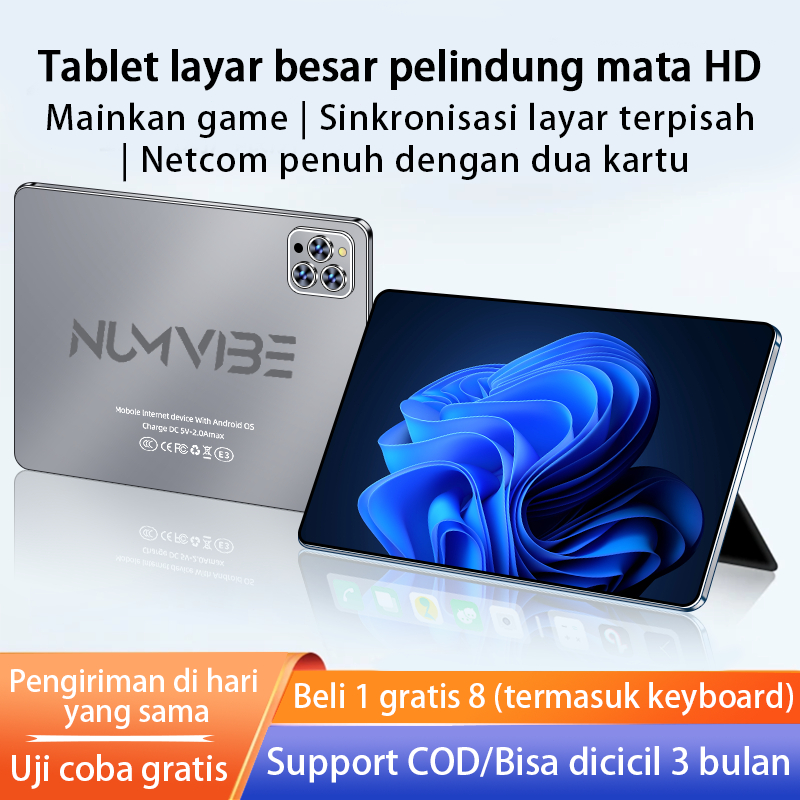 Jual 【Beli 1 hadiah 8】2023 Tablet Murah 5G Baru NUMVIBE P60 Tab 11 ...