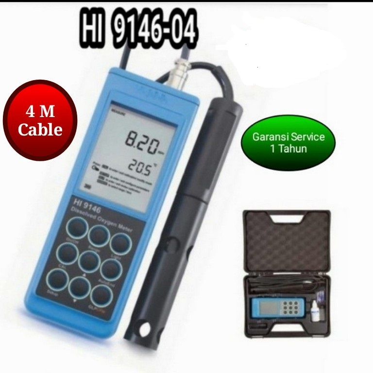 Jual Hanna instruments HI-9146-04 Handheld Dissolved Oxygen Meter ...