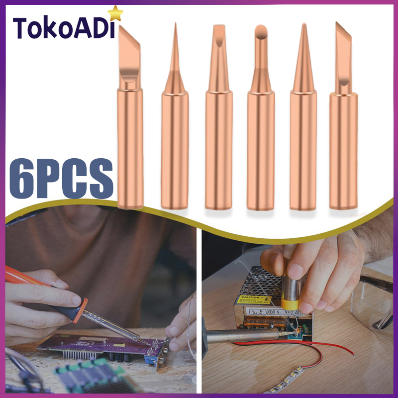 Jual 6 in 1 Mata Solder Tembaga/Ujung Solder Logam Tembaga/Solder Tip ...
