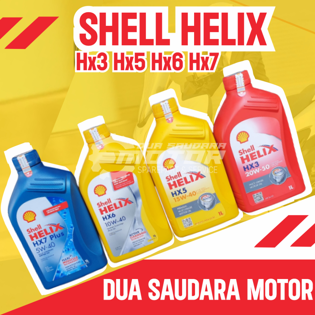 Jual OLI MESIN SHELL HELIX HX3 HX5 HX6 HX7 MULTI GRADE MOTOR OIL ...