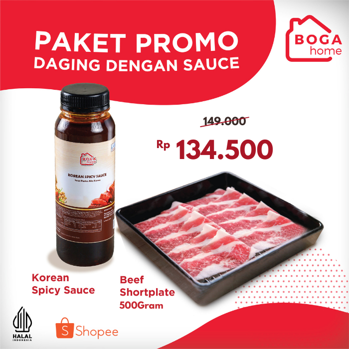 Jual Paket Korean Spicy Sauce dan Beef Shortplate Slice 500Gr | Saus ...