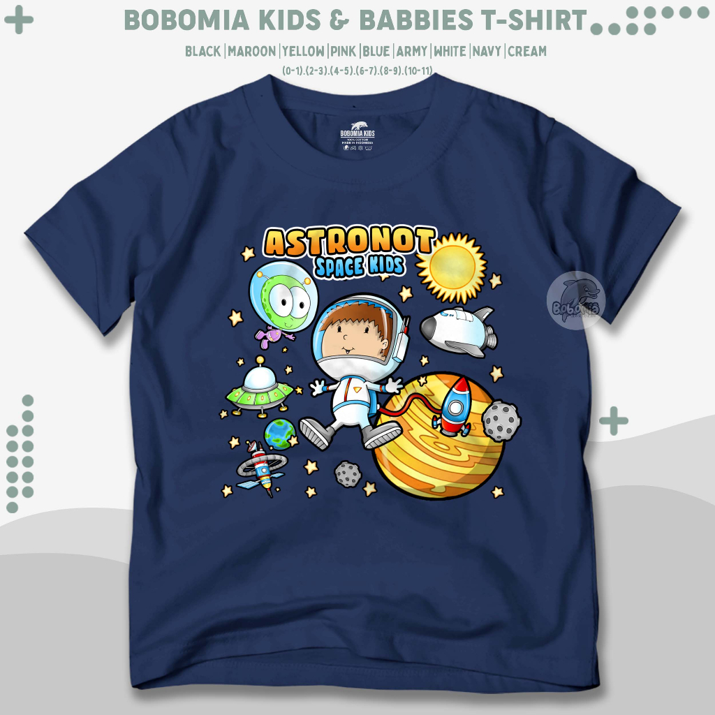 Jual Bobomia Kaos Anak Astronot Space Planet Solar System Science ...