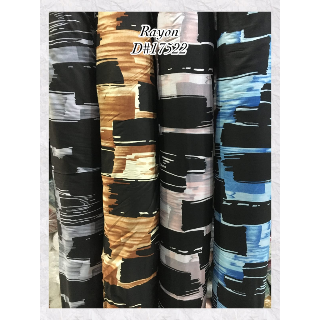Jual KAIN RAYON VISCOSE MOTIF 58" D#17522 (Harga Per 1 Seri) | Shopee ...