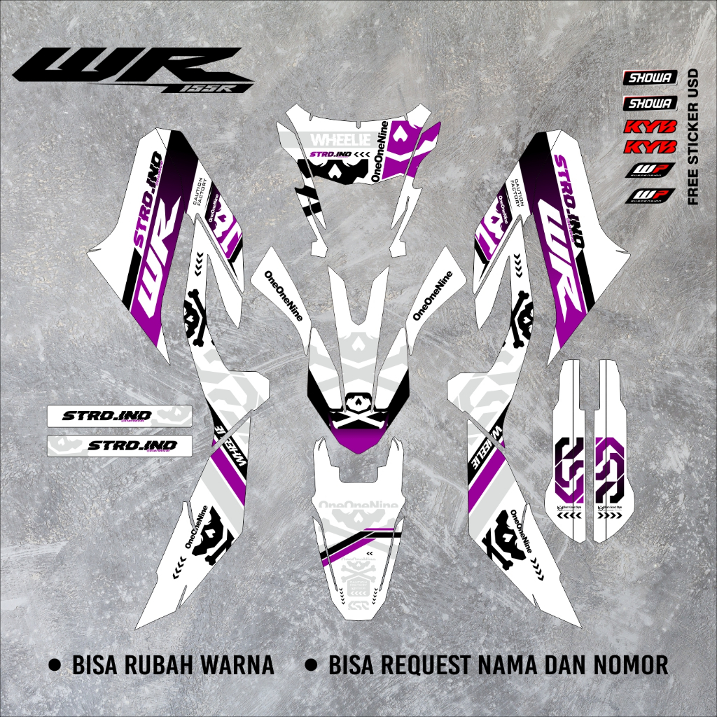 Jual DECAL.KIT | NEW STIKER DECAL YAMAHA WR 155 FULL BODY PREMIUM ONE ...
