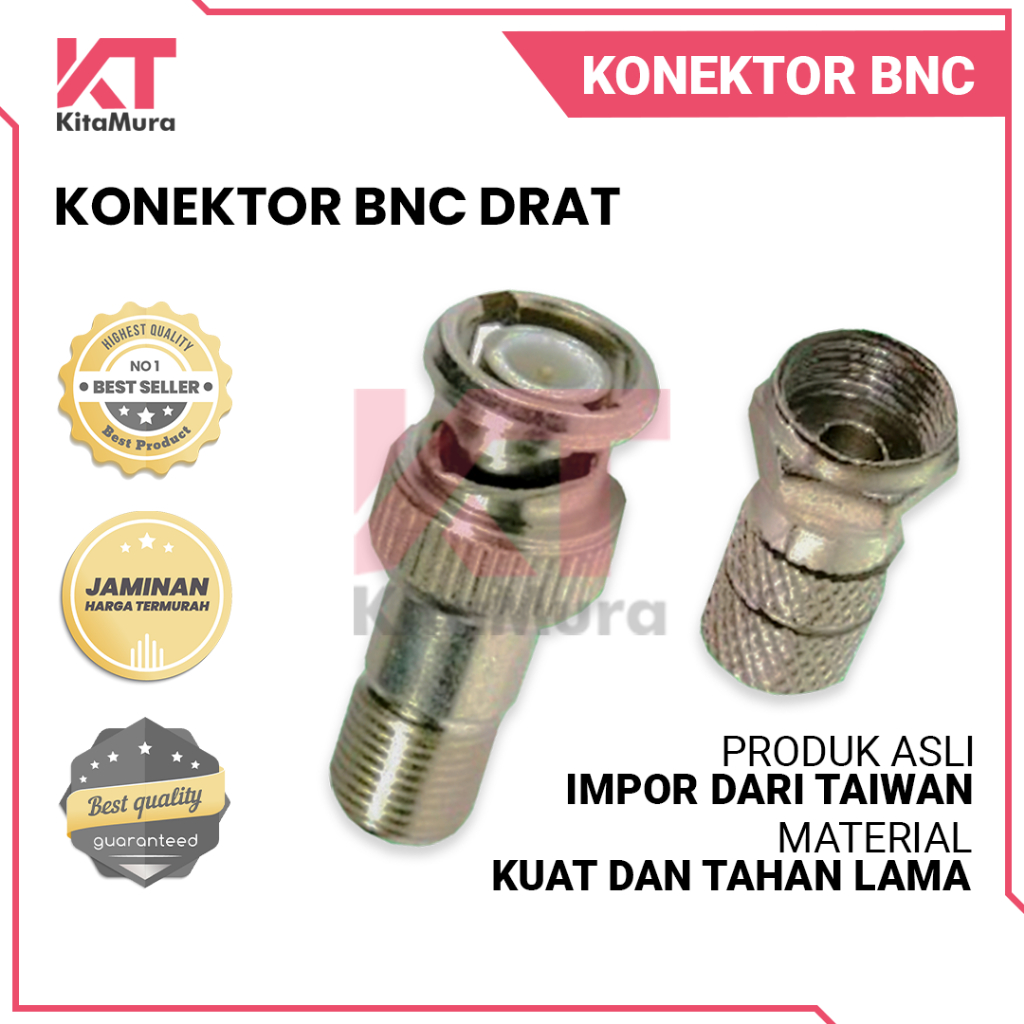 Jual BNC Drat Premium TAIWAN Connector | Shopee Indonesia