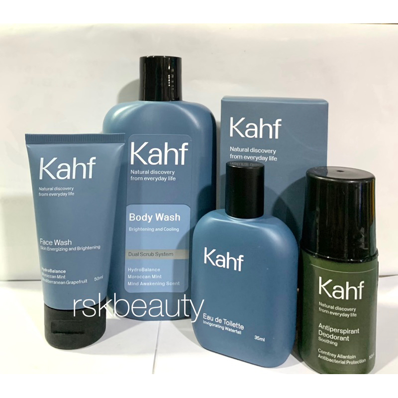 Jual Kahf Paket Skincare Perawatan Wajah Pria /isi2/isi3/isi4 sabun ...
