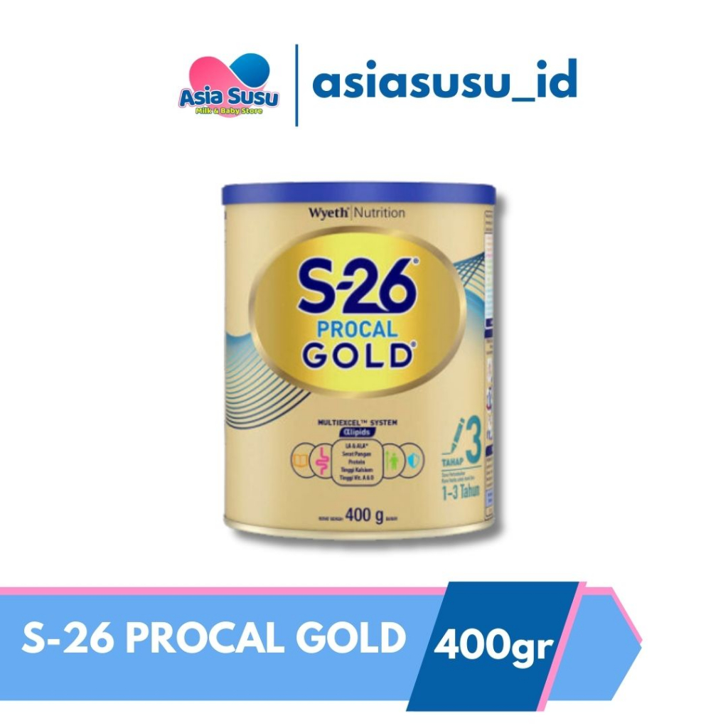 Jual S26 PROCAL GOLD 400 GR - Tahap 3 Vanila Susu Pertumbuhan Anak Usia ...