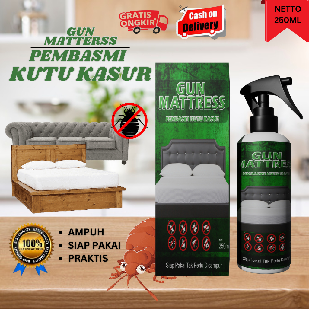 Jual GUNMATTRESS Pembasmi kutu kasur dan Sofa kutu busuk tumbila Tungau ...