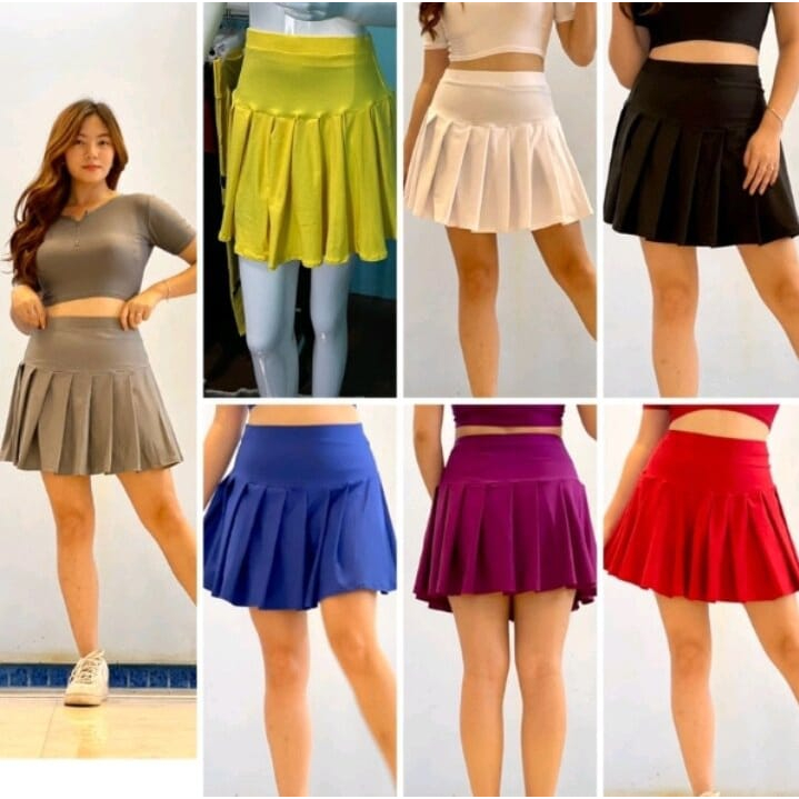 Jual Rok lipit rempel tenis untuk senam aerobik zumba yoga gym fitness ...