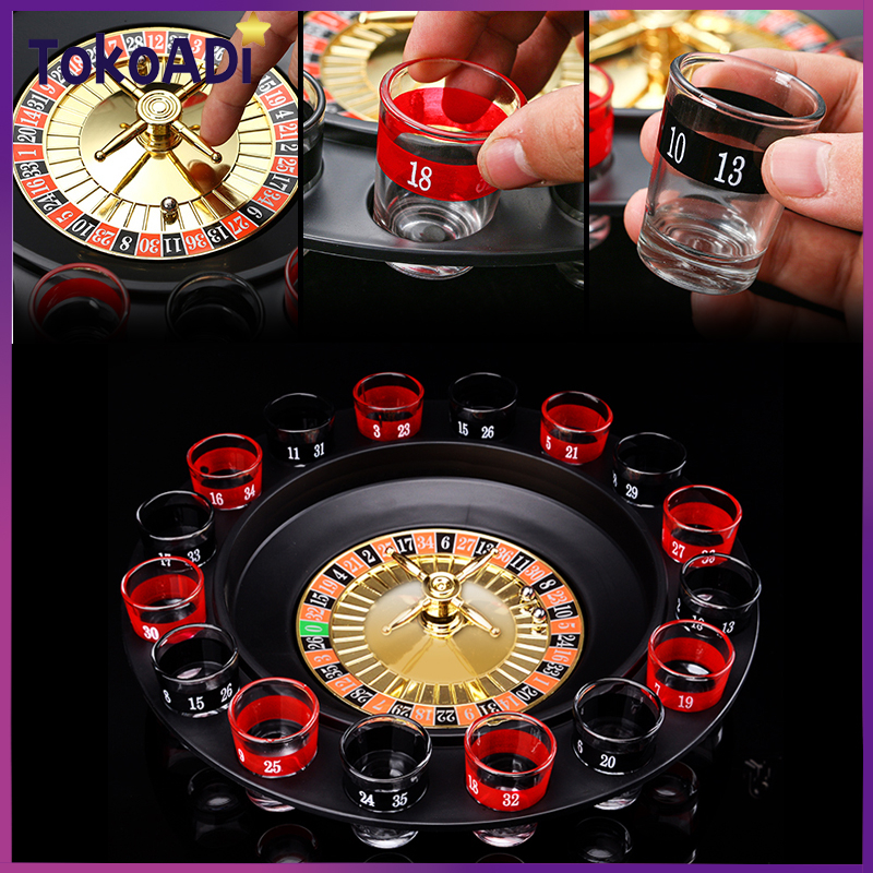Jual Drinking Roulette Set Party Game 16 Shot Permainan Rolet Pesta ...