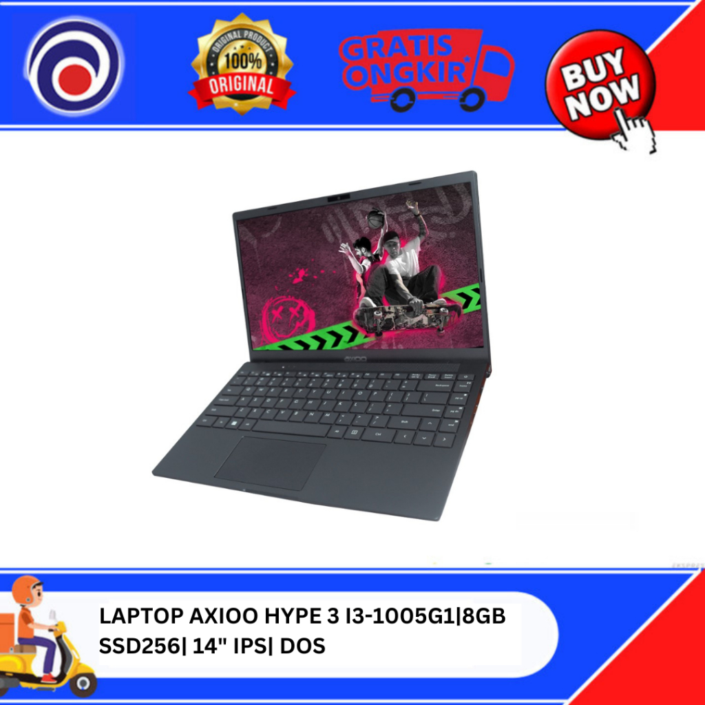 Jual LAPTOP AXIOO HYPE 3 I3-1005G1|8GB SSD256| 14" IPS| DOS | Shopee ...